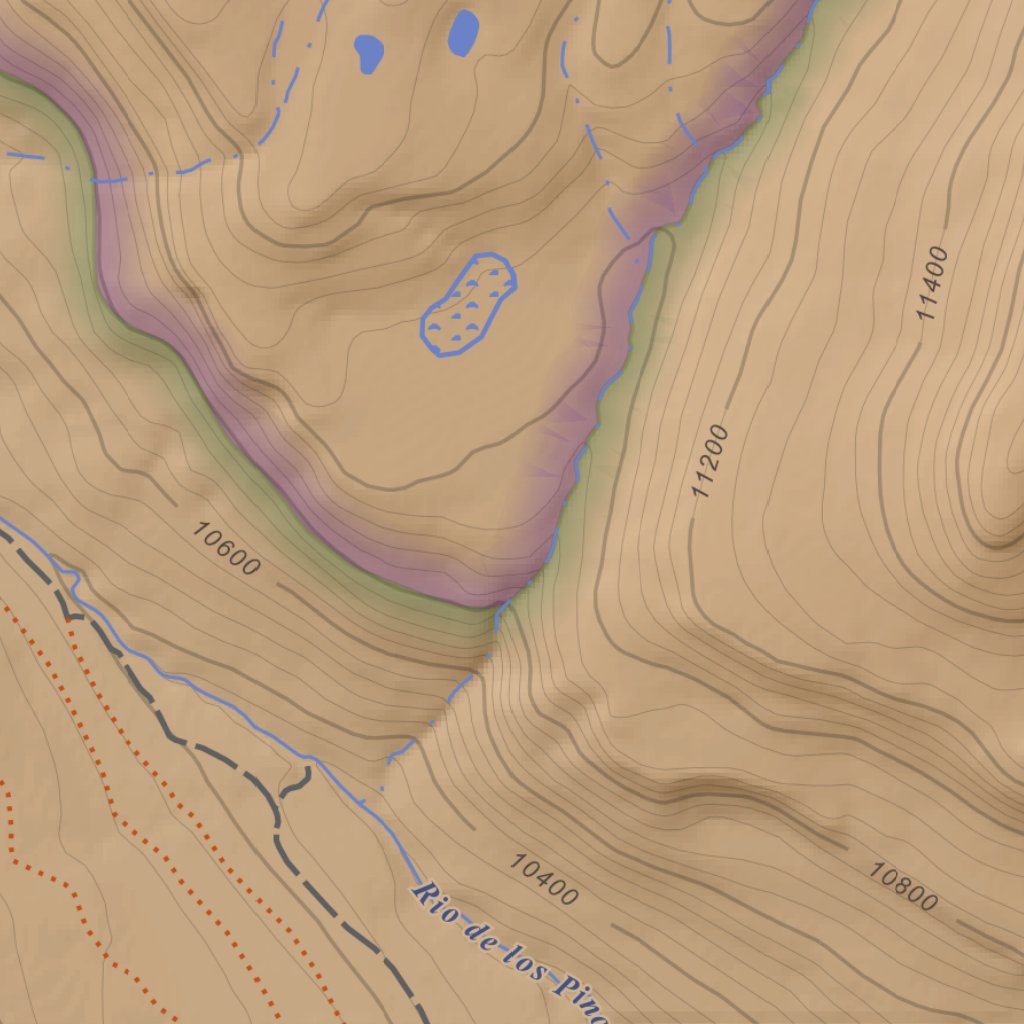 Cumbres, Colorado 7.5 Minute Topographic Map - Color Hillshade by ...