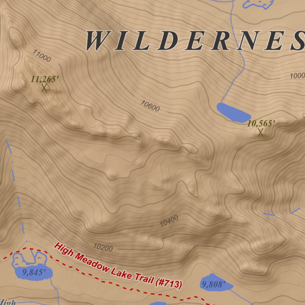 Dickinson Park, Wyoming 7.5 Minute Topographic Map - Color Hillshade by ...
