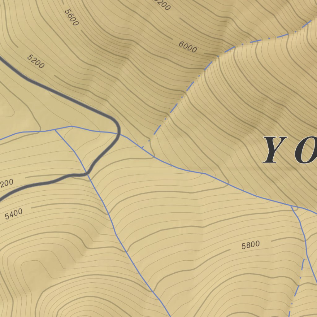 El Capitan, California 7.5 Minute Topographic Map - Color Hillshade by ...