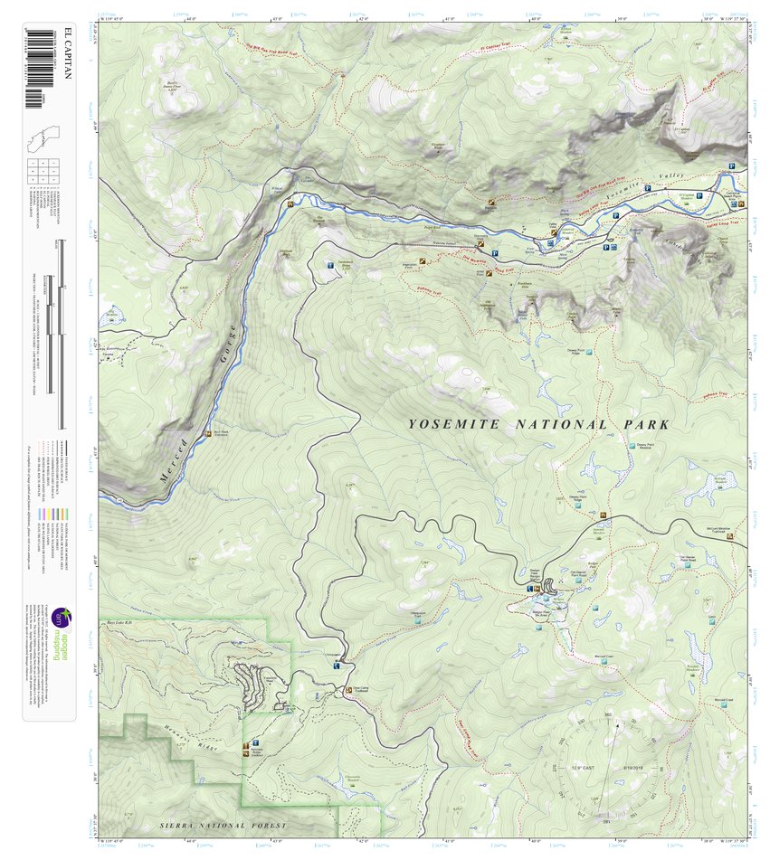 El Capitan, California 7.5 Minute Topographic Map by Apogee Mapping ...