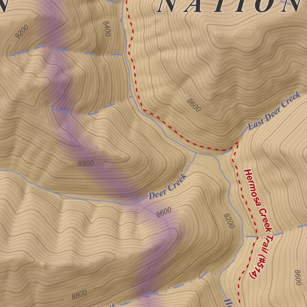 Elk Creek, Colorado 7.5 Minute Topographic Map - Color Hillshade by ...