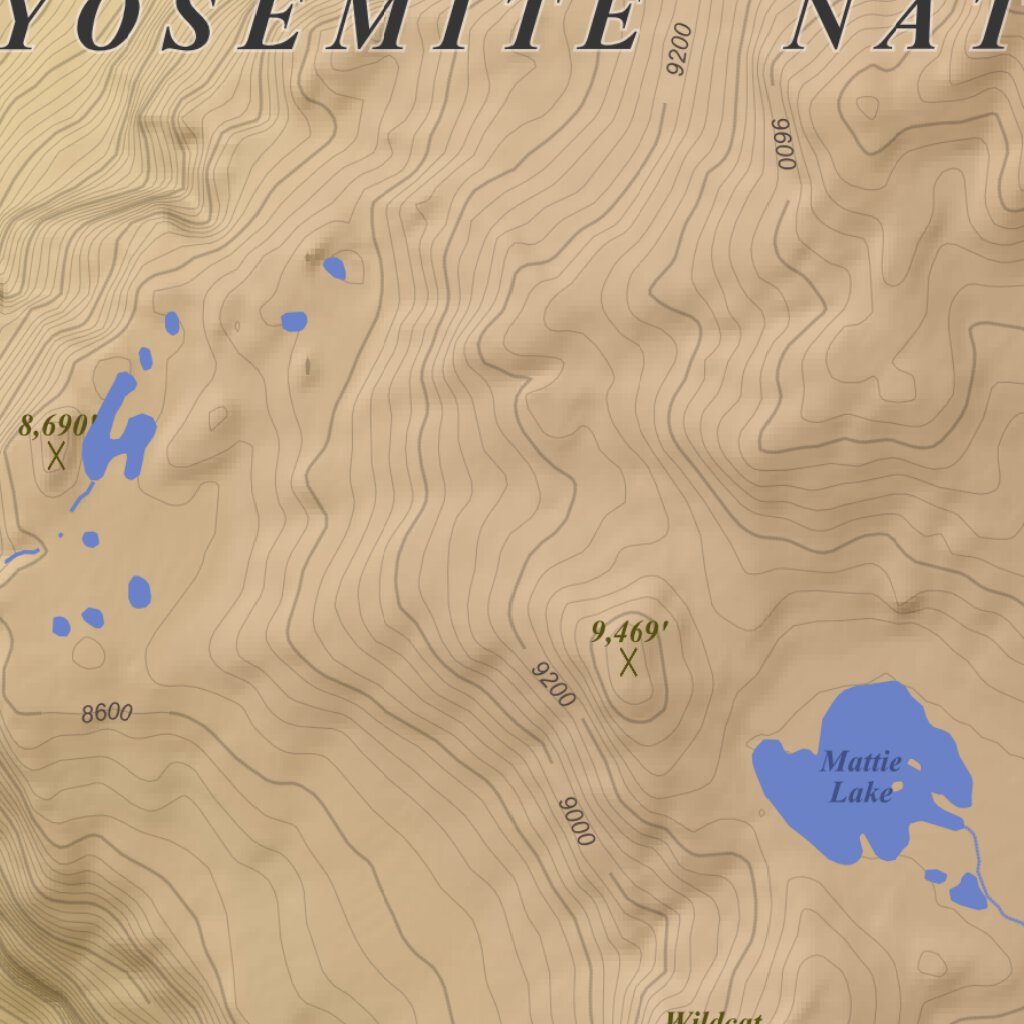 Falls Ridge, California 7.5 Minute Topographic Map - Color Hillshade by ...