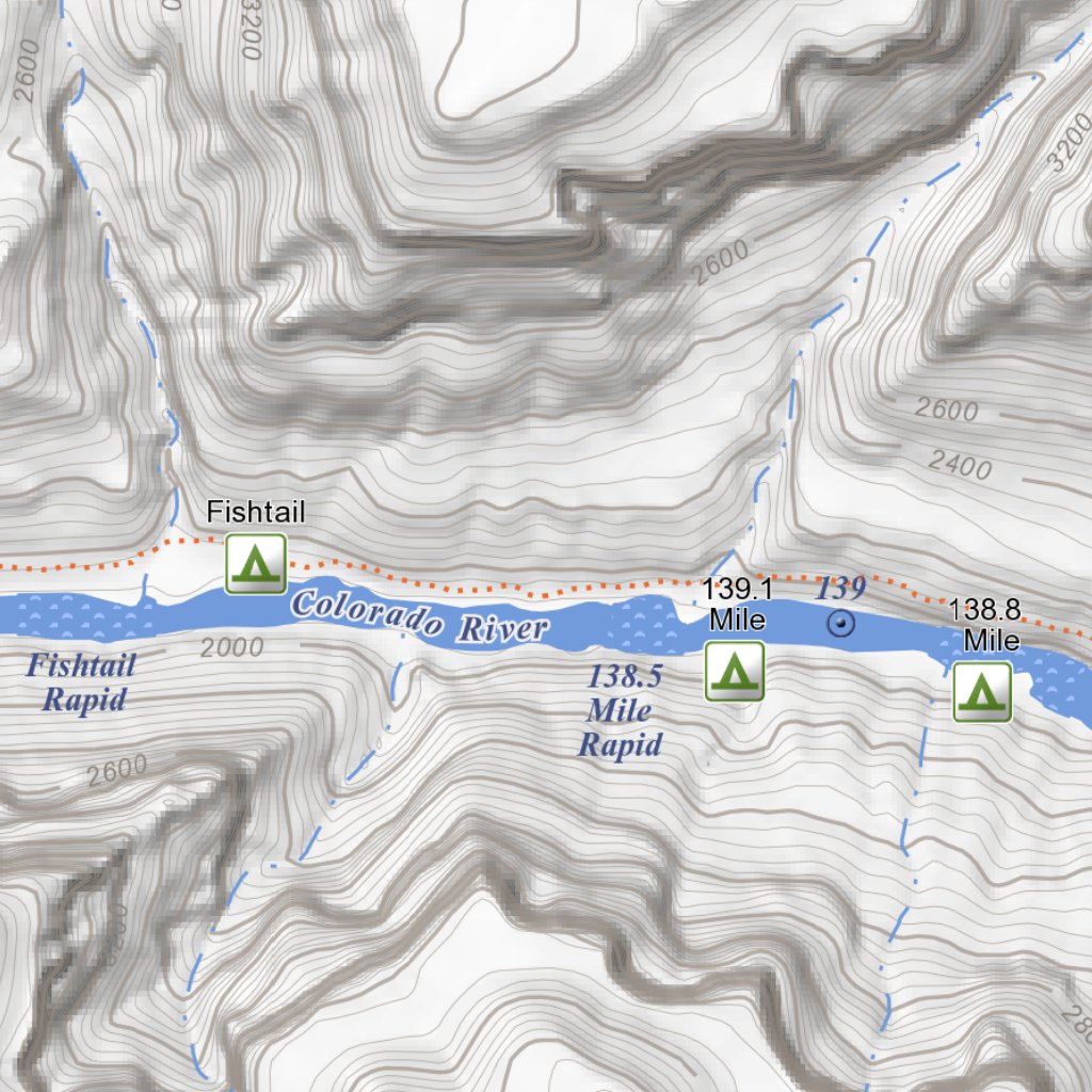 Fishtail Mesa, Arizona 7.5 Minute Topographic Map by Apogee Mapping ...