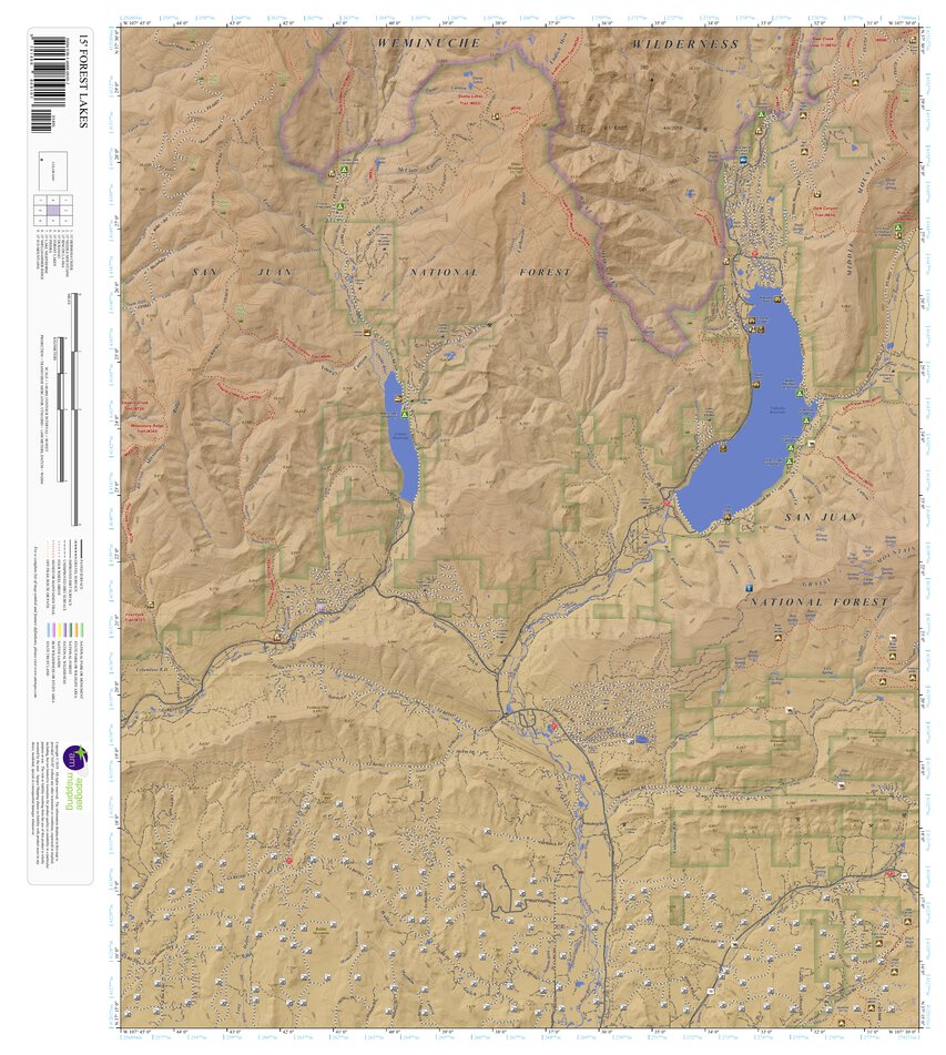 Forest Lakes, Colorado 15 Minute Topographic Map - Color Hillshade by ...