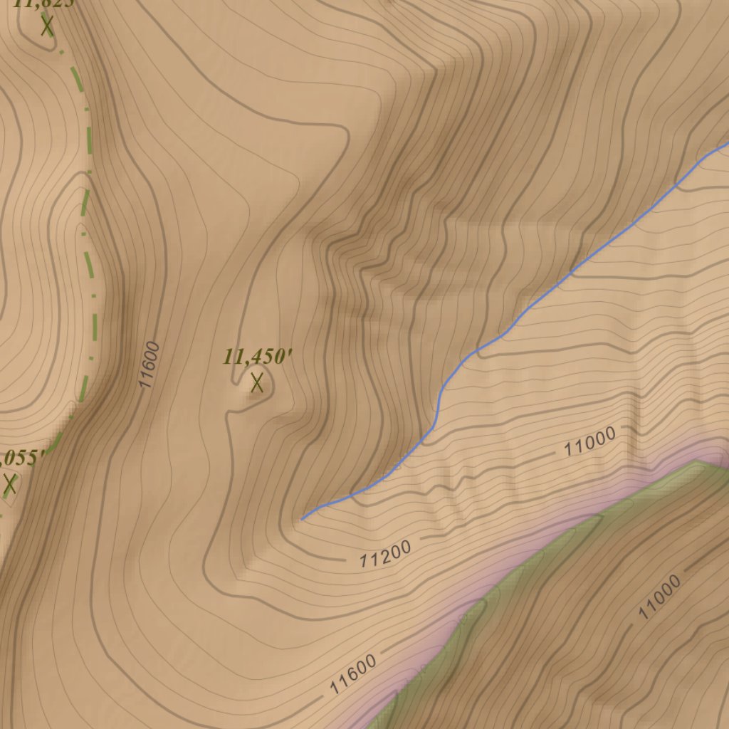 Granite Lake, Colorado 7.5 Minute Topographic Map - Color Hillshade by ...
