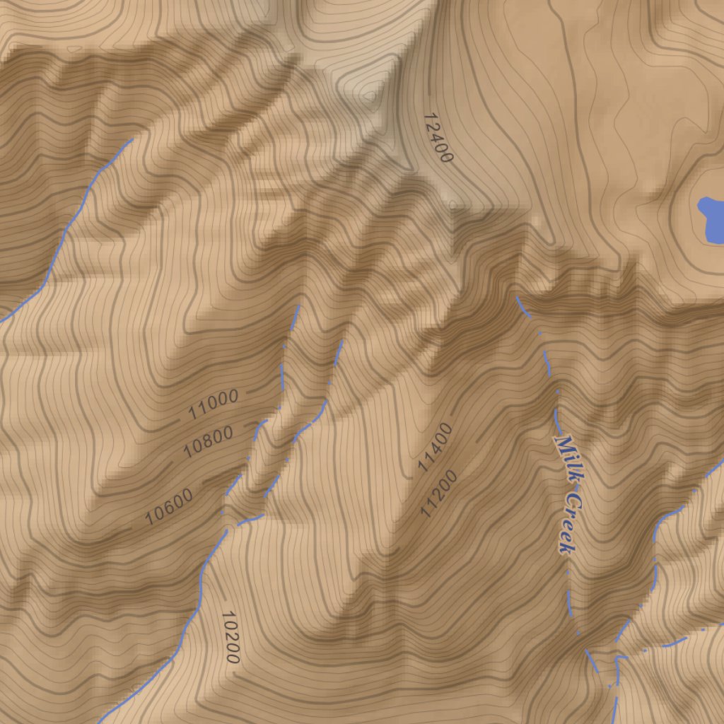 Granite Lake, Colorado 7.5 Minute Topographic Map - Color Hillshade by ...