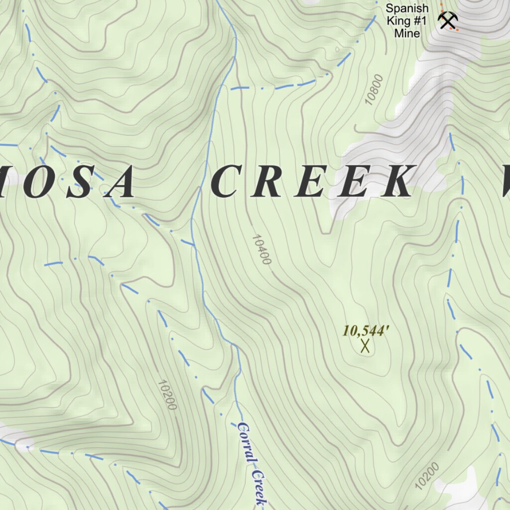 Hermosa Peak, Colorado 7.5 Minute Topographic Map by Apogee Mapping ...