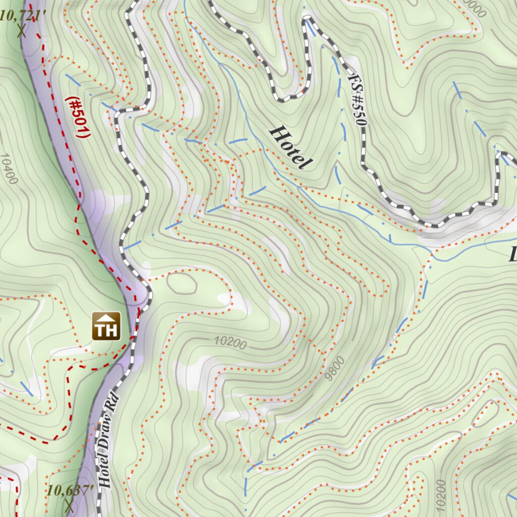 Hermosa Peak, Colorado 7.5 Minute Topographic Map by Apogee Mapping ...
