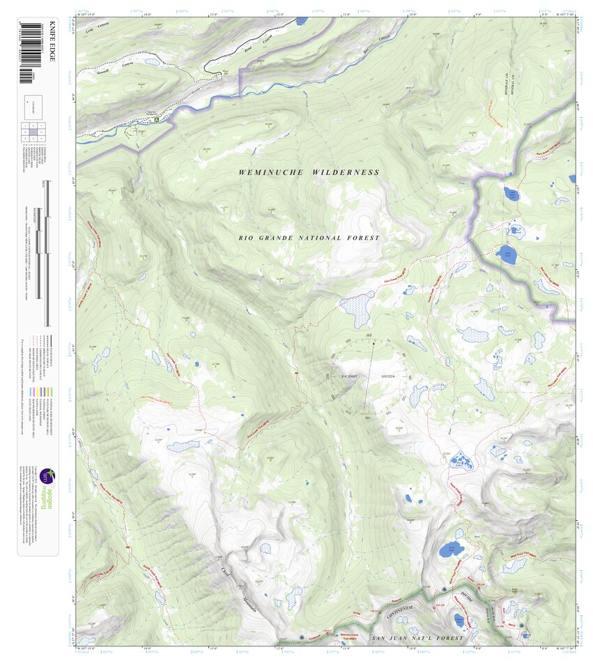 Knife Edge, Colorado 7.5 Minute Topographic Map by Apogee Mapping, Inc ...