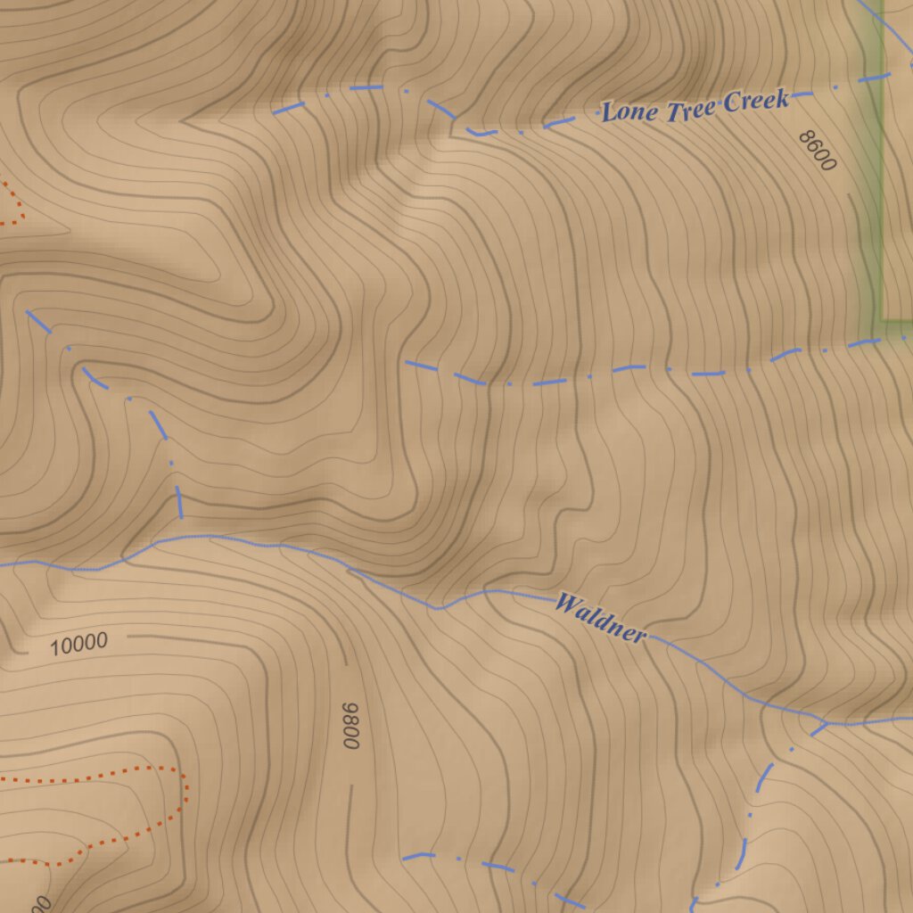 Lemon Reservoir, Colorado 7.5 Minute Topographic Map - Color Hillshade ...