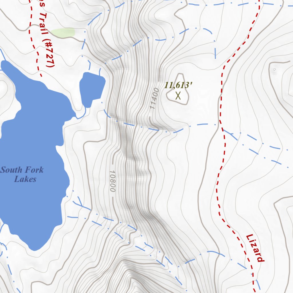 Lizard Head Peak, Wyoming 7.5 Minute Topographic Map by Apogee Mapping, Inc. | Avenza Maps