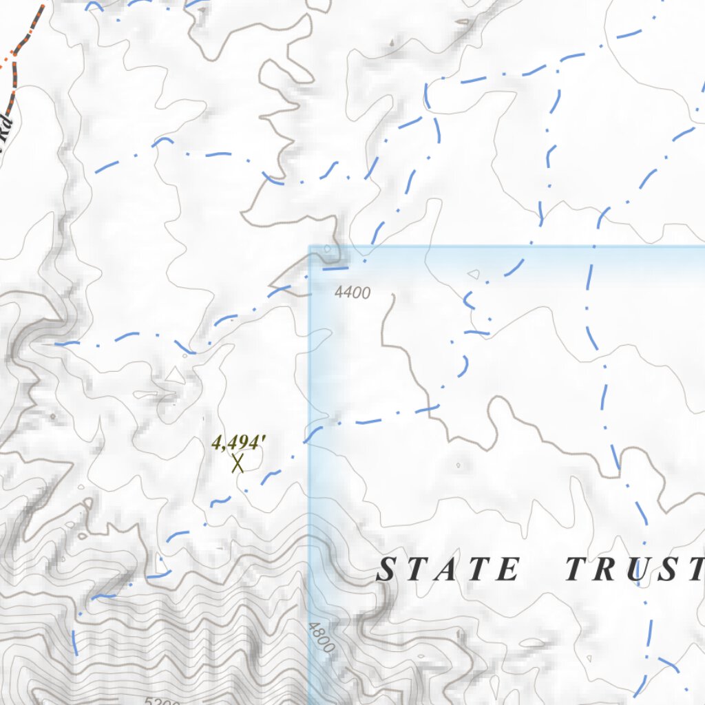 Lockhart Basin, Utah 7.5 Minute Topographic Map by Apogee Mapping, Inc ...