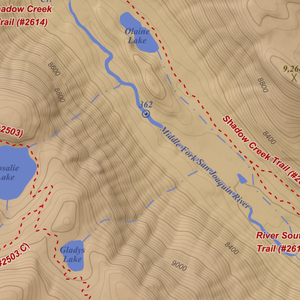 Mammoth Mountain, California 7.5 Minute Topographic Map - Color ...