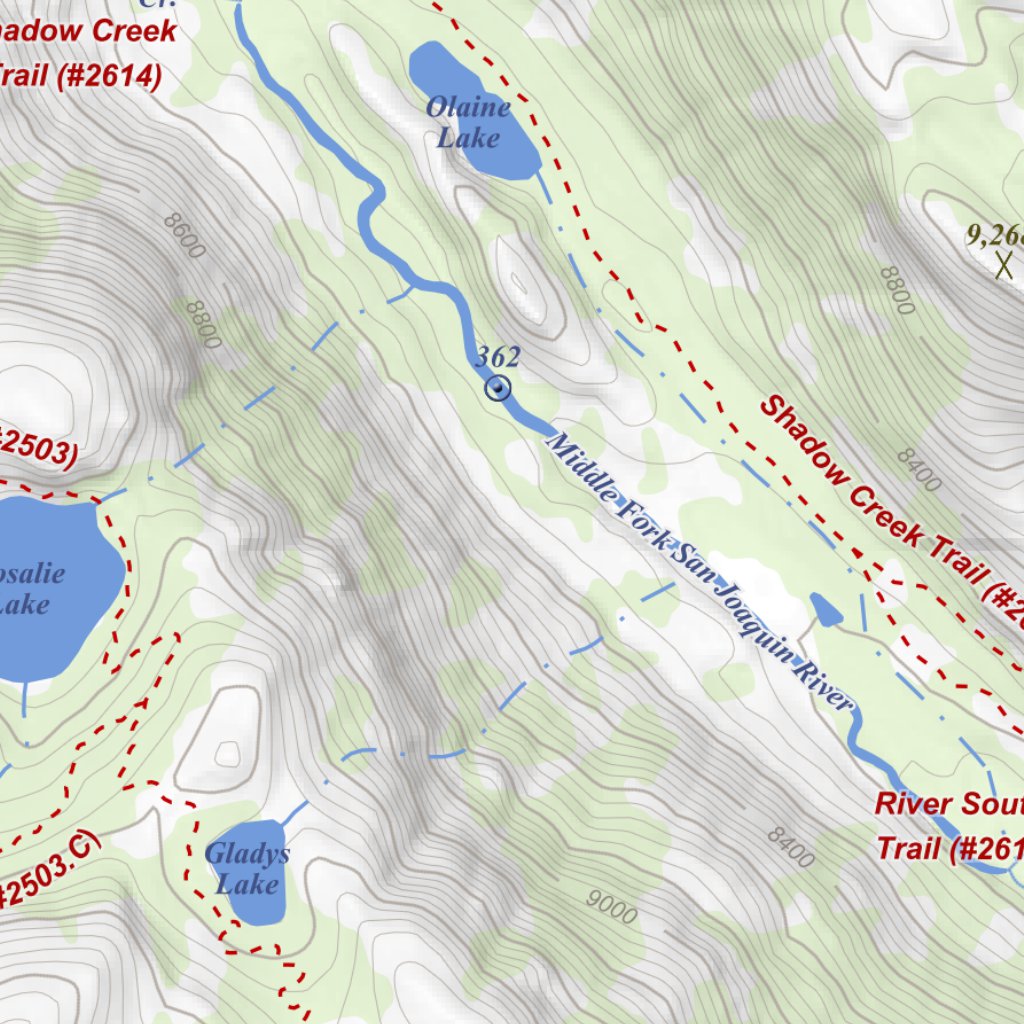 Mammoth Mountain, California 7.5 Minute Topographic Map by Apogee ...
