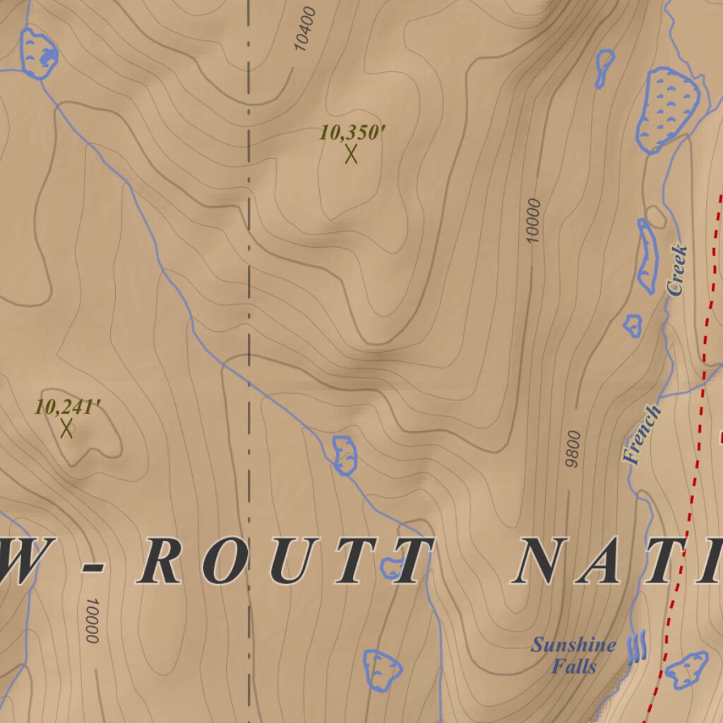 Medicine Bow Peak, Wyoming 7.5 Minute Topographic Map - Color Hillshade ...