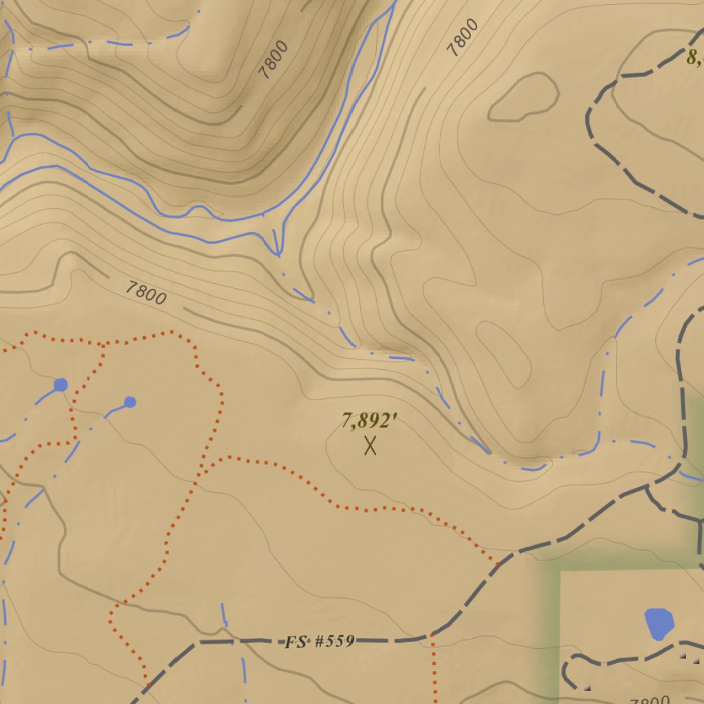 Millwood, Colorado 7.5 Minute Topographic Map - Color Hillshade by ...