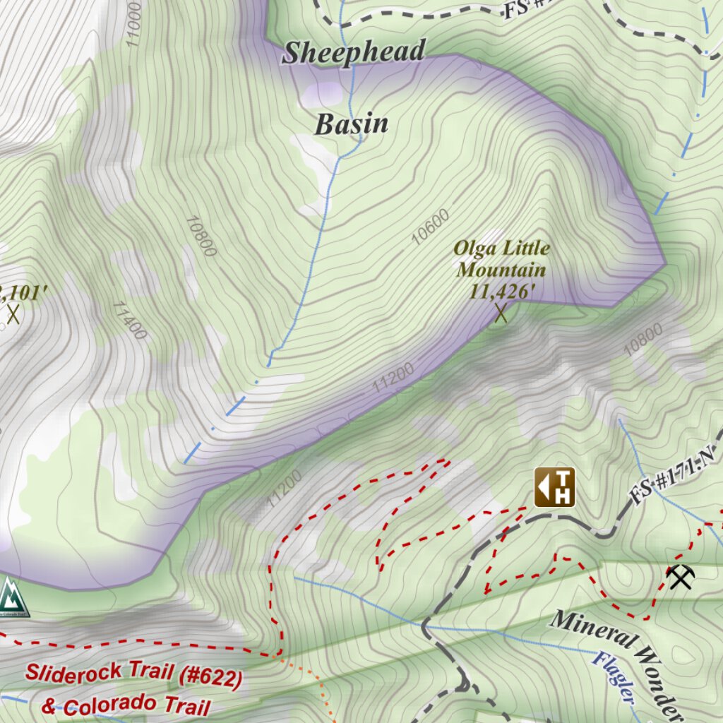 Monument Hill, Colorado 7.5 Minute Topographic Map by Apogee Mapping ...