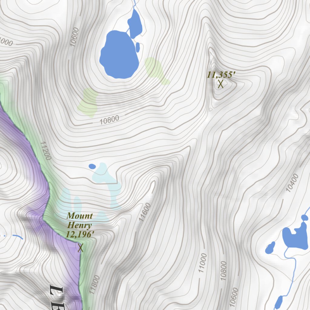 Mount Henry, California 7.5 Minute Topographic Map by Apogee Mapping ...
