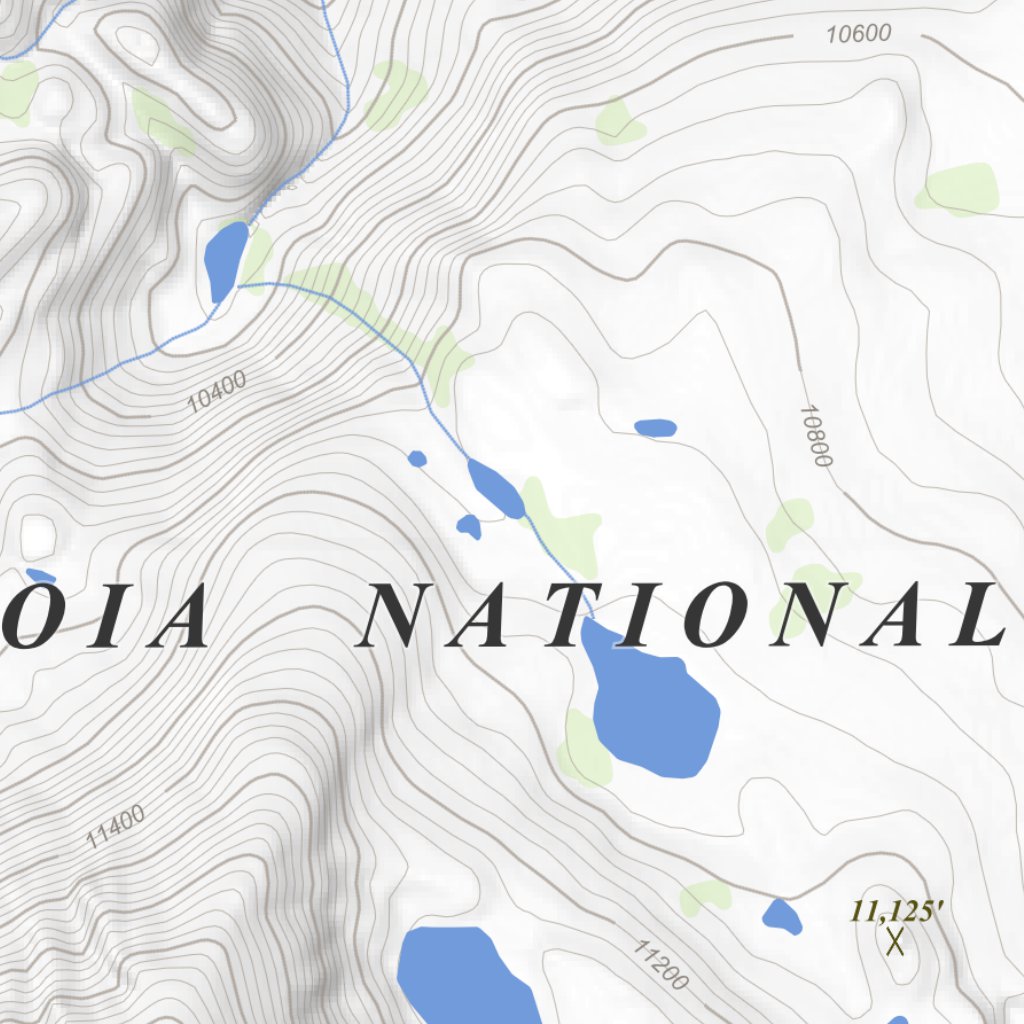 Mount Kaweah, California 7.5 Minute Topographic Map by Apogee Mapping ...