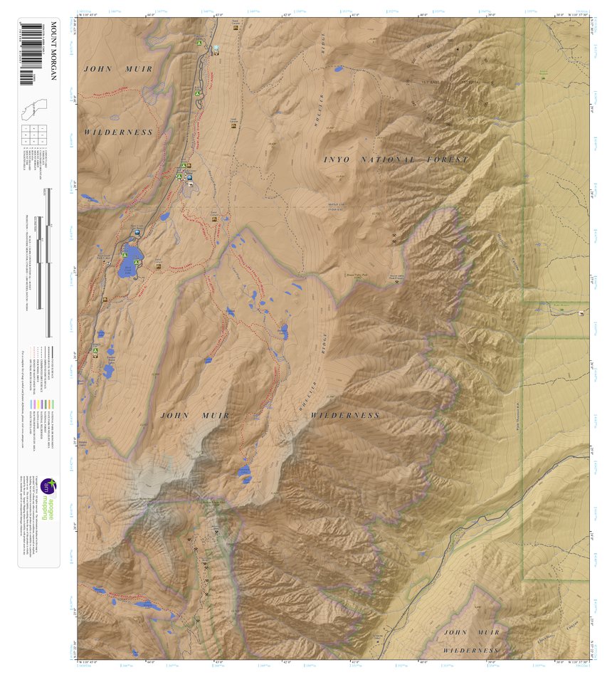 Mount Morgan, California 7.5 Minute Topographic Map - Color Hillshade ...