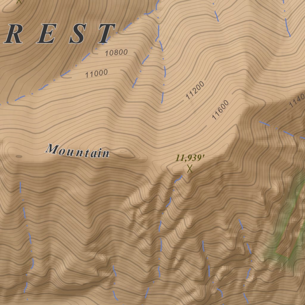Mount Yale, Colorado 7.5 Minute Topographic Map - Color Hillshade by ...