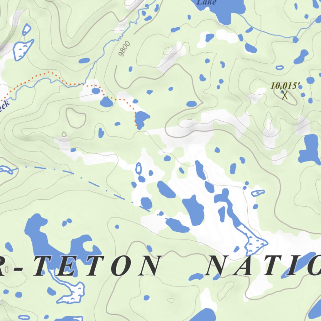 Raid Lake, Wyoming 7.5 Minute Topographic Map by Apogee Mapping, Inc ...