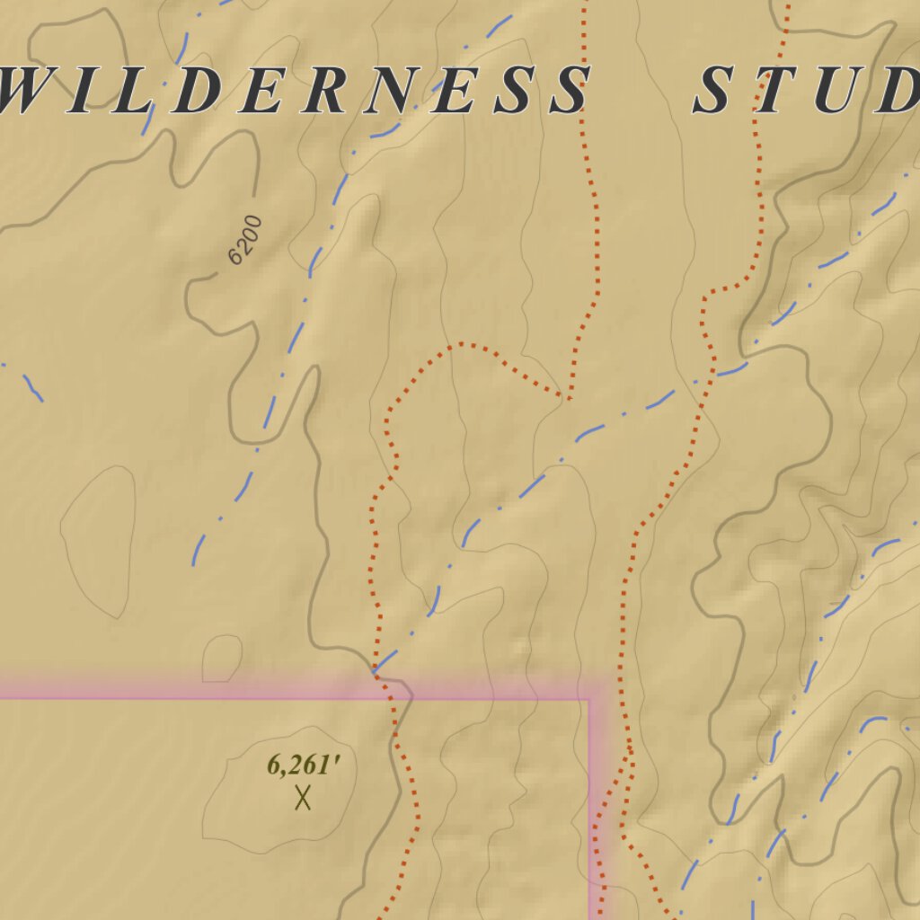 Robbers Roost Flats, Utah 7.5 Minute Topographic Map - Color Hillshade ...