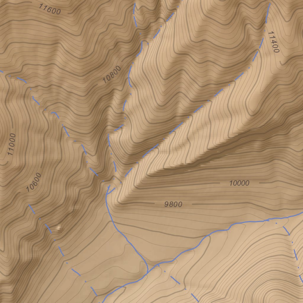 Summit Peak, Colorado 7.5 Minute Topographic Map - Color Hillshade by ...
