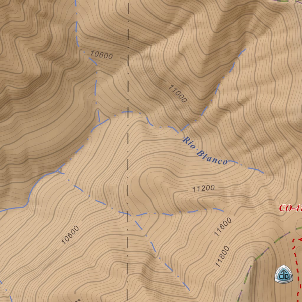 Summit Peak, Colorado 7.5 Minute Topographic Map - Color Hillshade by ...