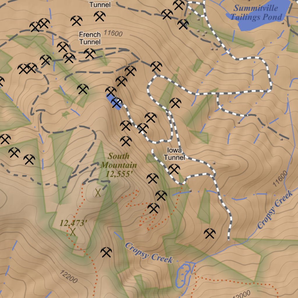 Summitville, Colorado 7.5 Minute Topographic Map - Color Hillshade by ...