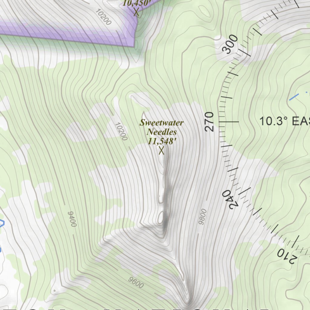Sweetwater Needles, Wyoming 7.5 Minute Topographic Map by Apogee ...