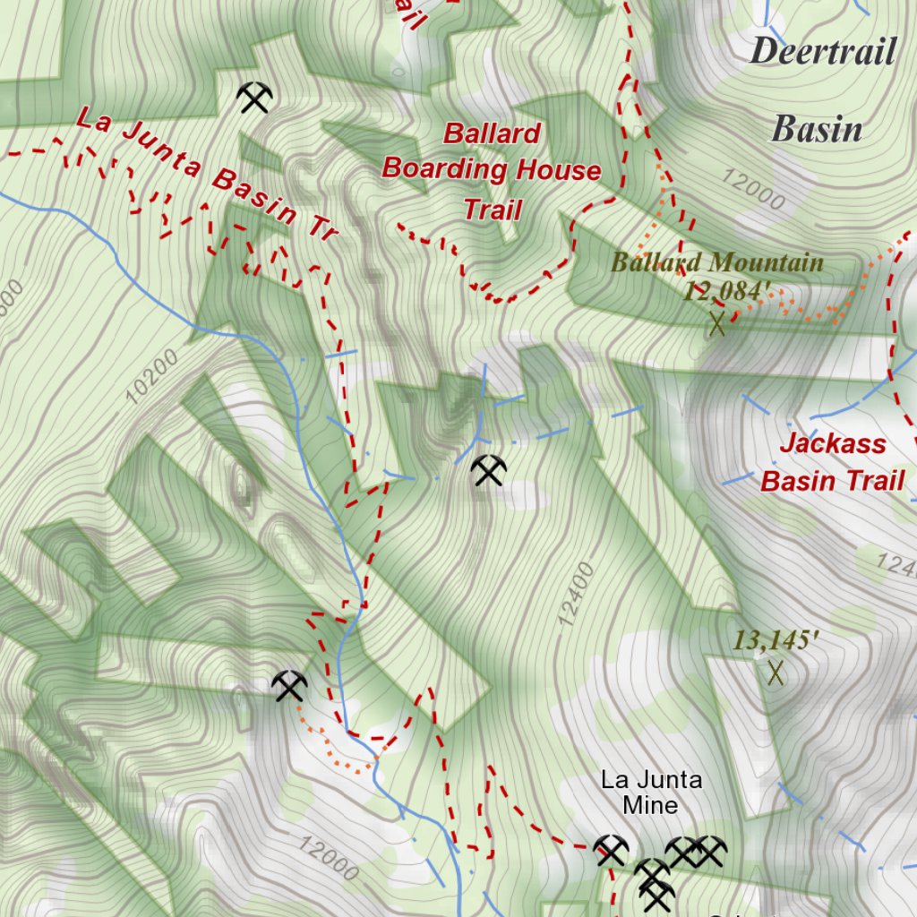 Telluride, Colorado 7.5 Minute Topographic Map by Apogee Mapping, Inc ...
