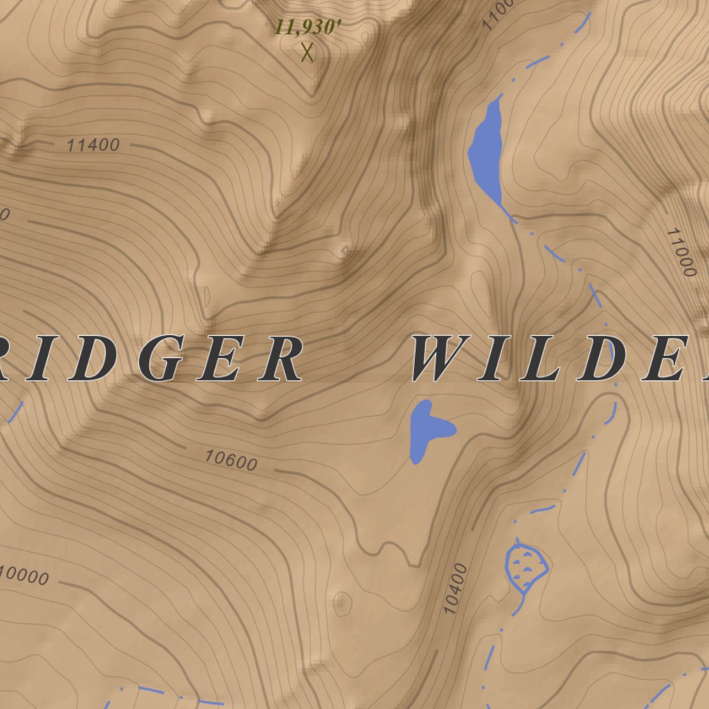 Temple Peak, Wyoming 7.5 Minute Topographic Map - Color Hillshade by ...
