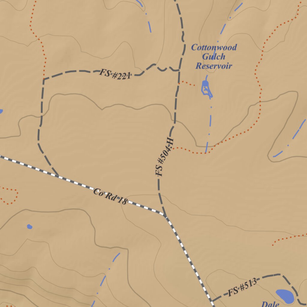The Glade, Colorado 7.5 Minute Topographic Map - Color Hillshade by ...