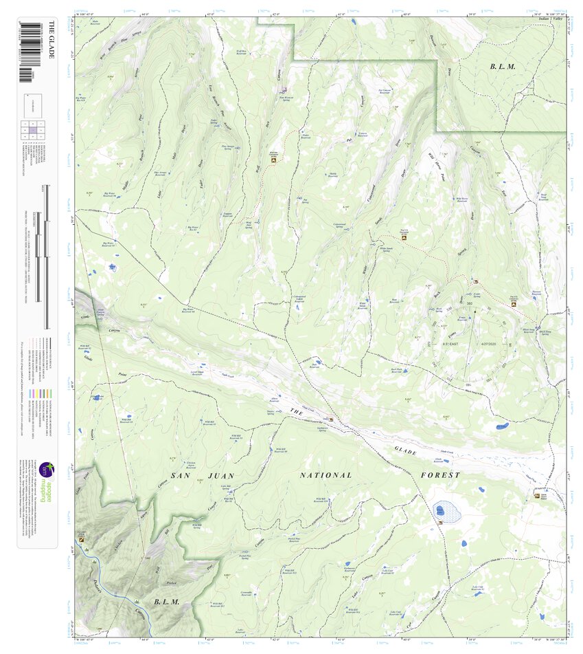 The Glade, Colorado 7.5 Minute Topographic Map by Apogee Mapping, Inc ...