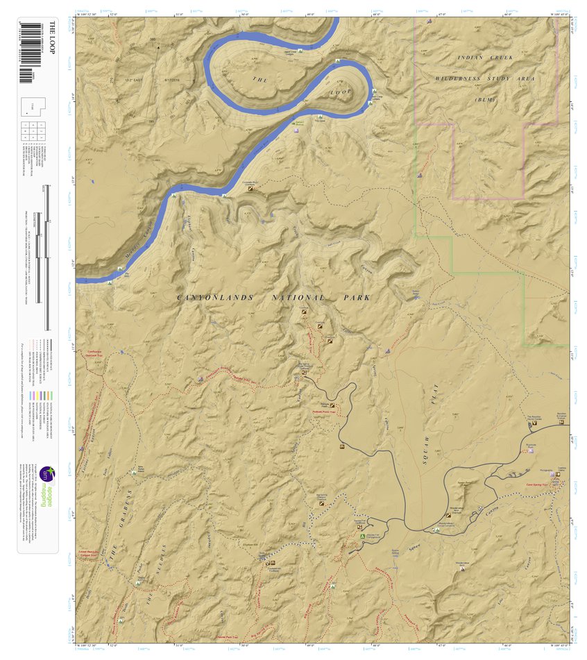 The Loop, Utah 7.5 Minute Topographic Map - Color Hillshade by Apogee ...