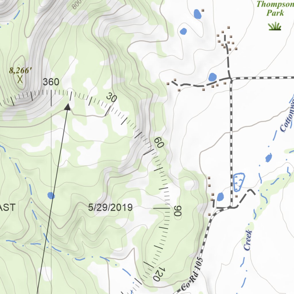Thompson Park, Colorado 7.5 Minute Topographic Map by Apogee Mapping ...