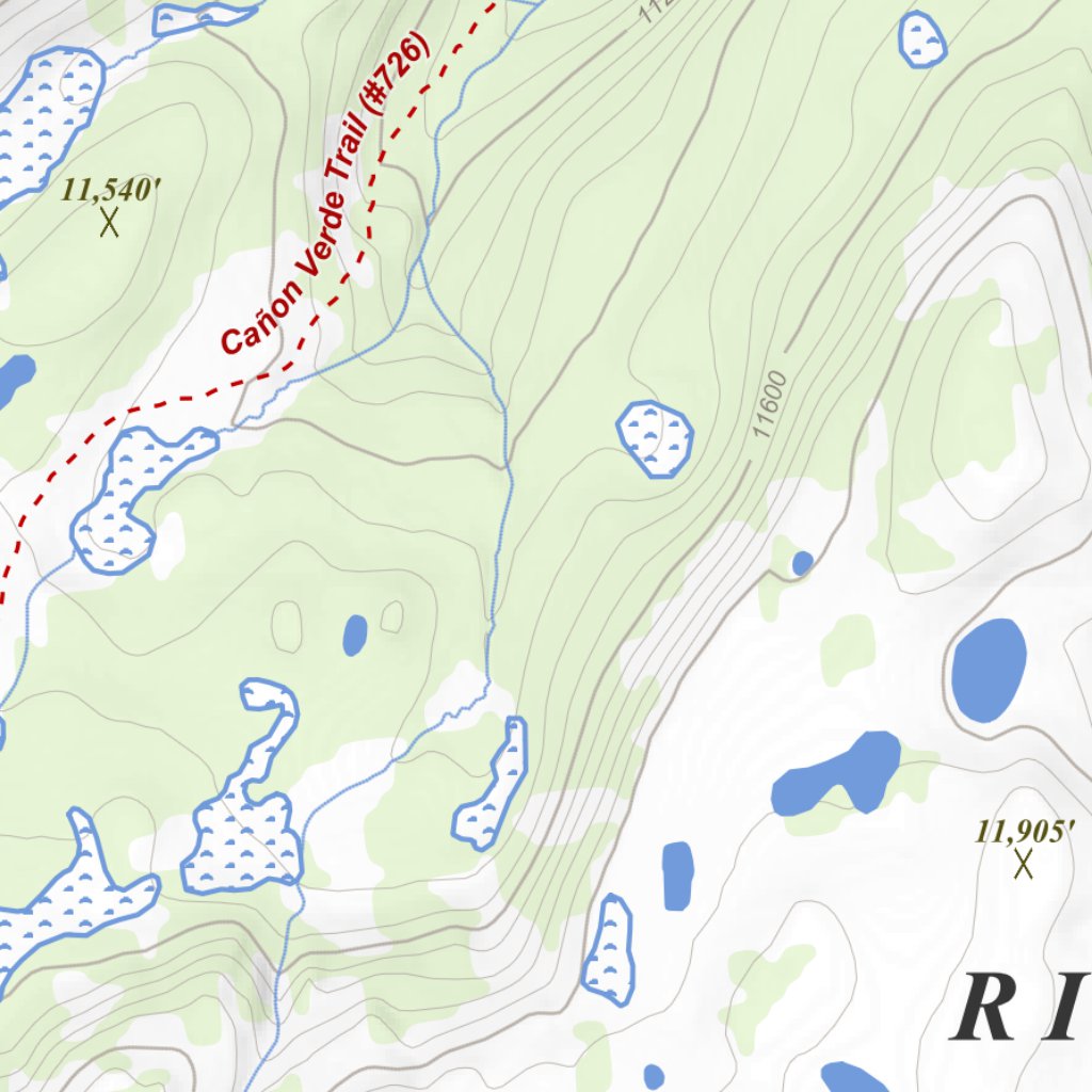 Victoria Lake, Colorado 7.5 Minute Topographic Map by Apogee Mapping ...
