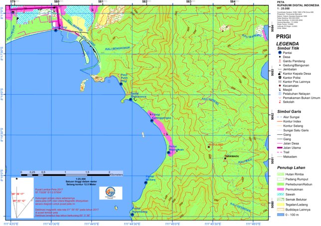 Pantai Prigi Map by Arga Outdoor | Avenza Maps