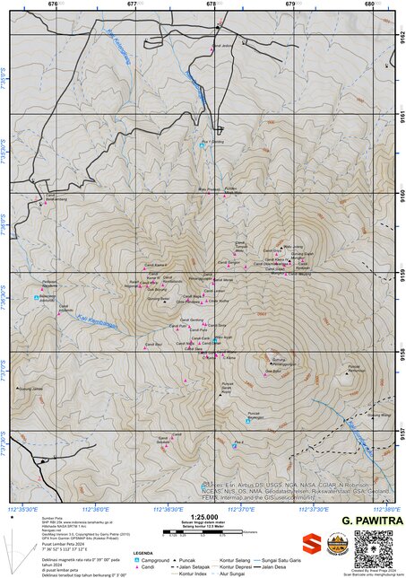 G. Penanggungan Map by Arga Outdoor | Avenza Maps
