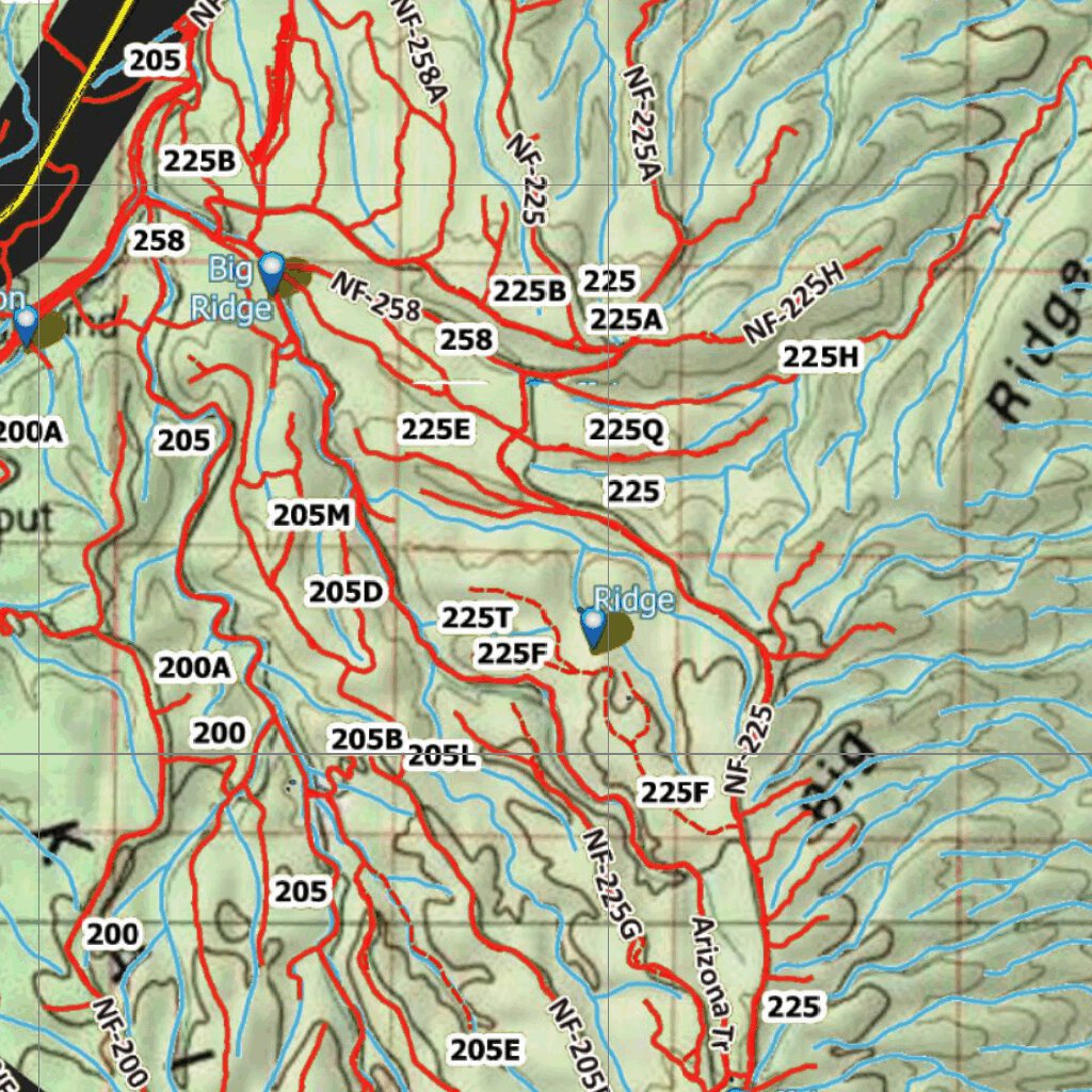 AZ Unit 12AW Antelope Concentrations Map by Arizona HuntData LLC ...
