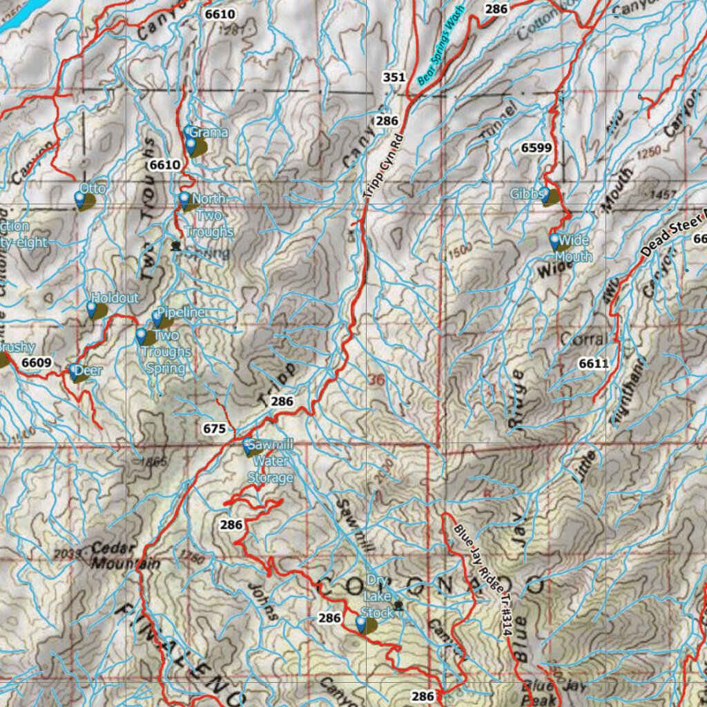AZ Unit 31 Antelope Concentrations Map by Arizona HuntData LLC | Avenza ...