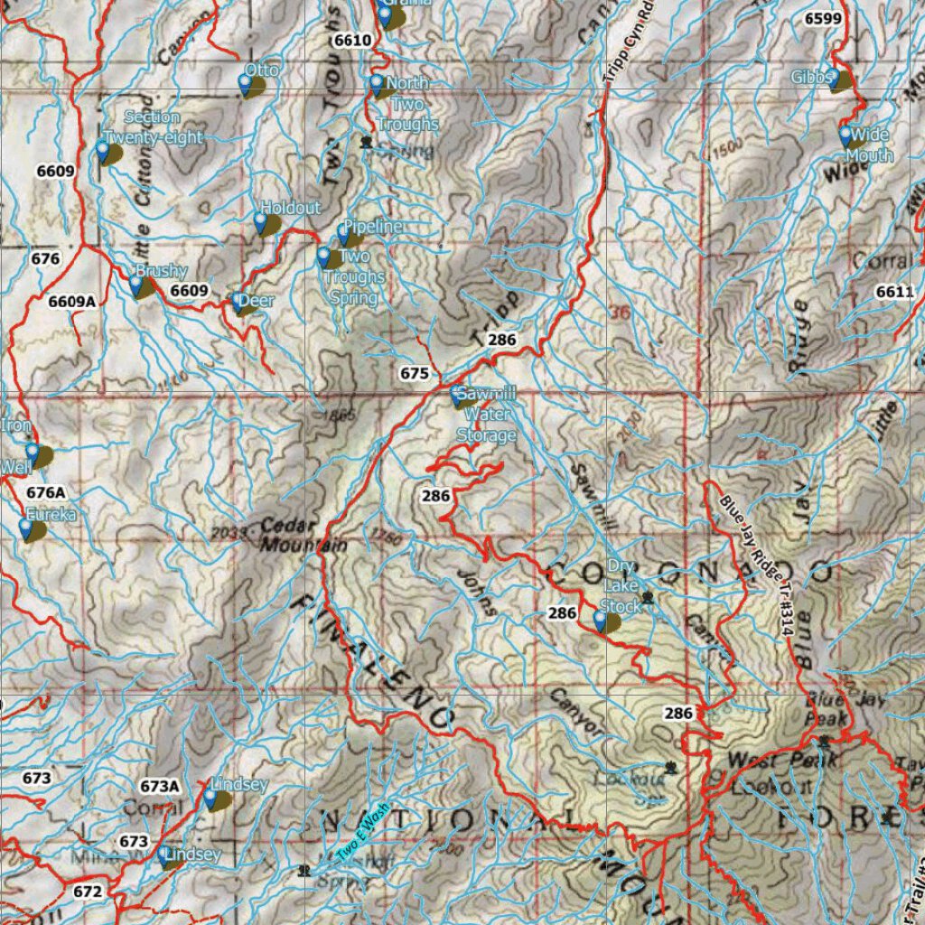 AZ Unit 32 Antelope Concentrations Map by Arizona HuntData LLC | Avenza ...