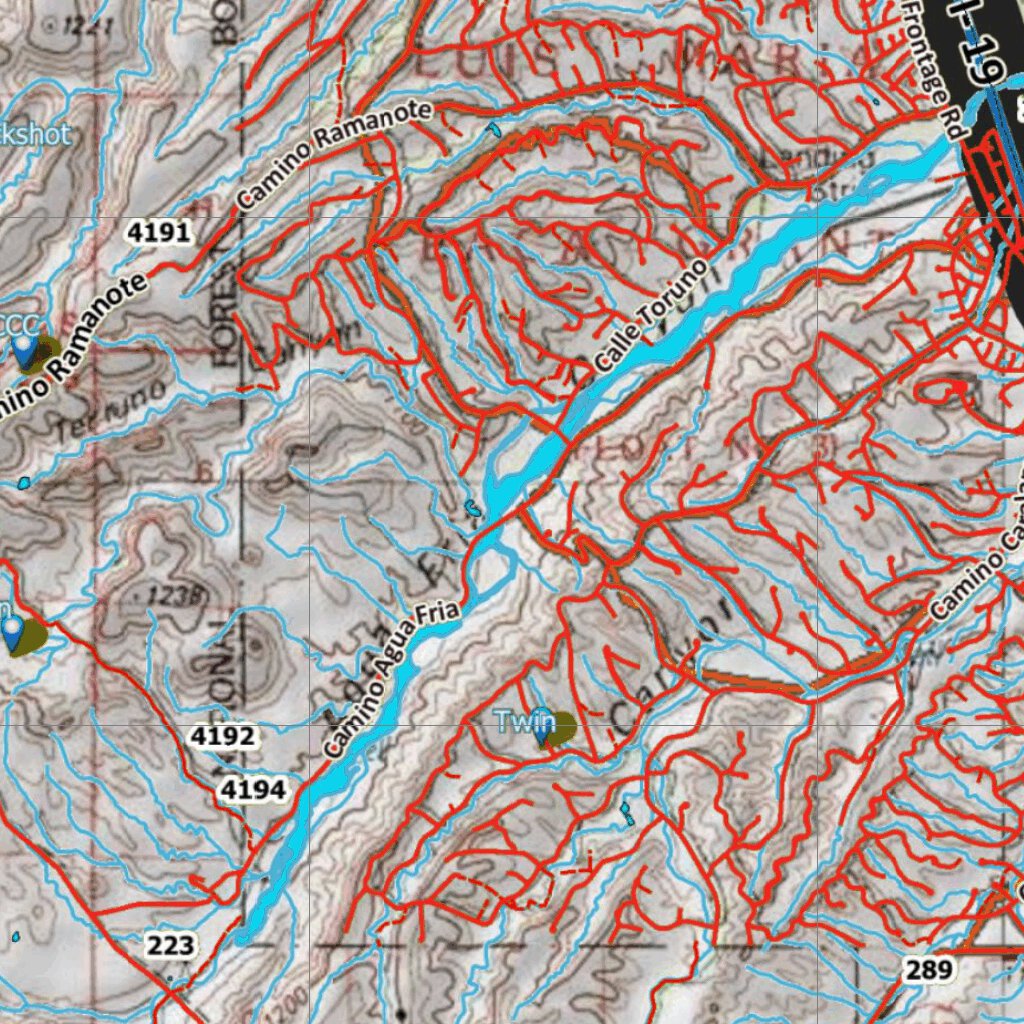 AZ Unit 34A Antelope Concentrations Map by Arizona HuntData LLC ...
