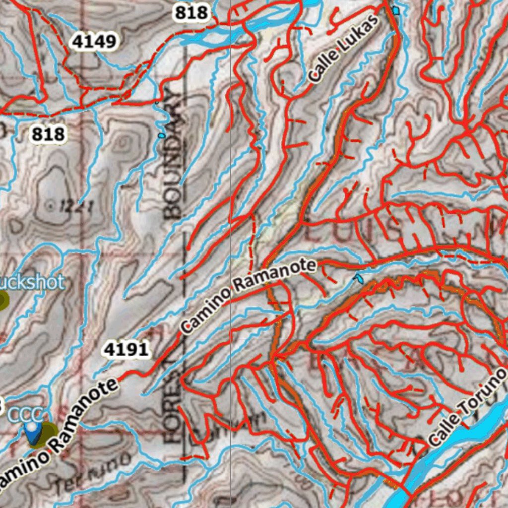 AZ Unit 36B Antelope Concentrations Map by Arizona HuntData LLC ...