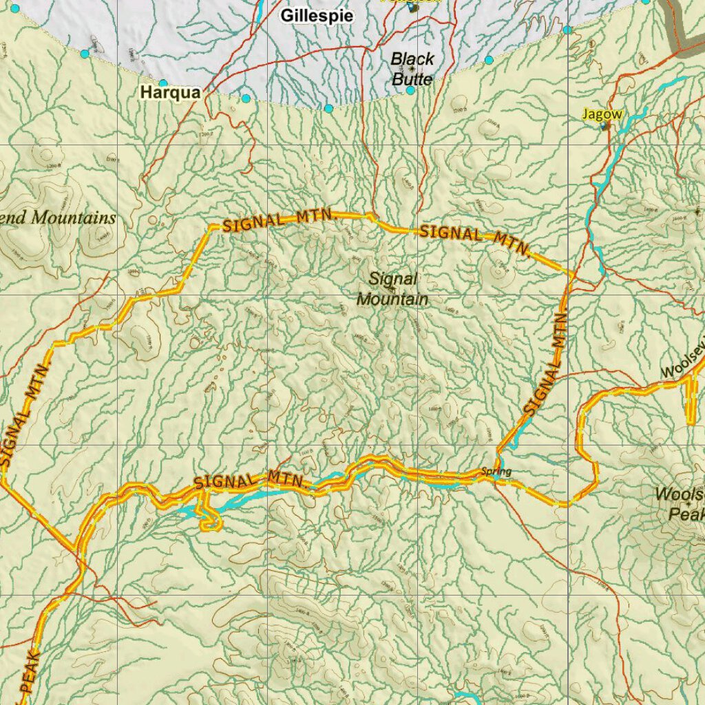 AZ Unit 41 Mule Deer Concentrations Map by Arizona HuntData LLC ...