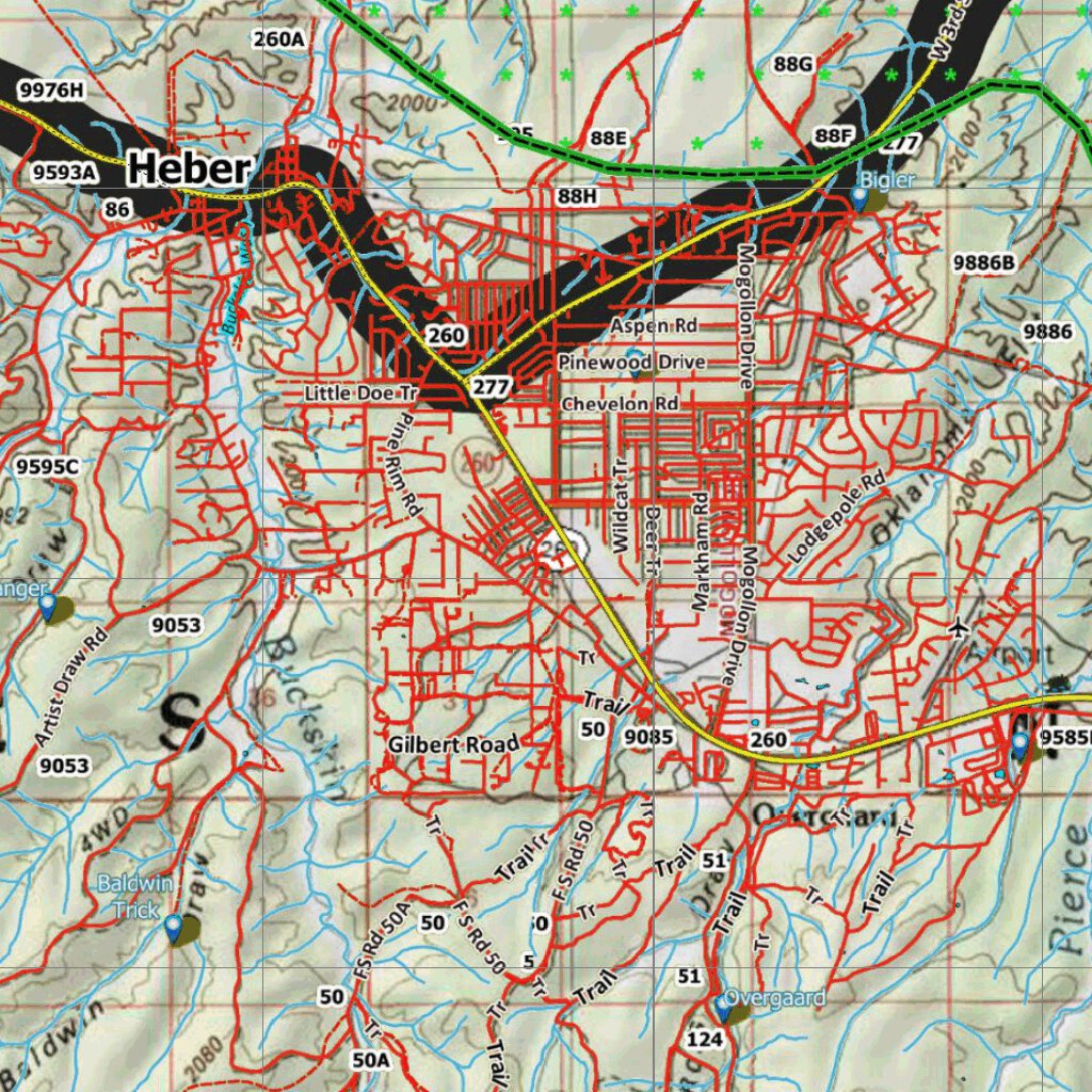 AZ Unit 4B Antelope Concentrations Map by Arizona HuntData LLC | Avenza ...