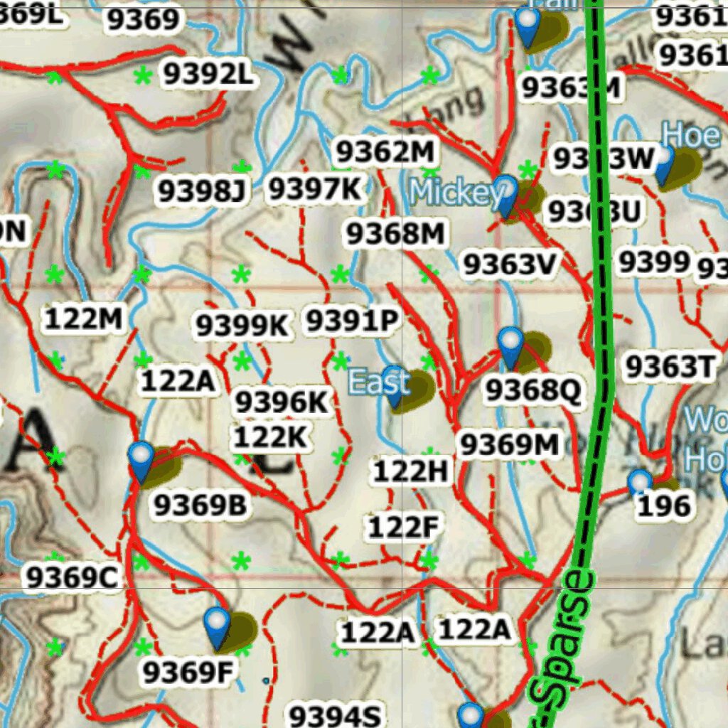 AZ Unit 5BS Antelope Concentrations Map by Arizona HuntData LLC ...
