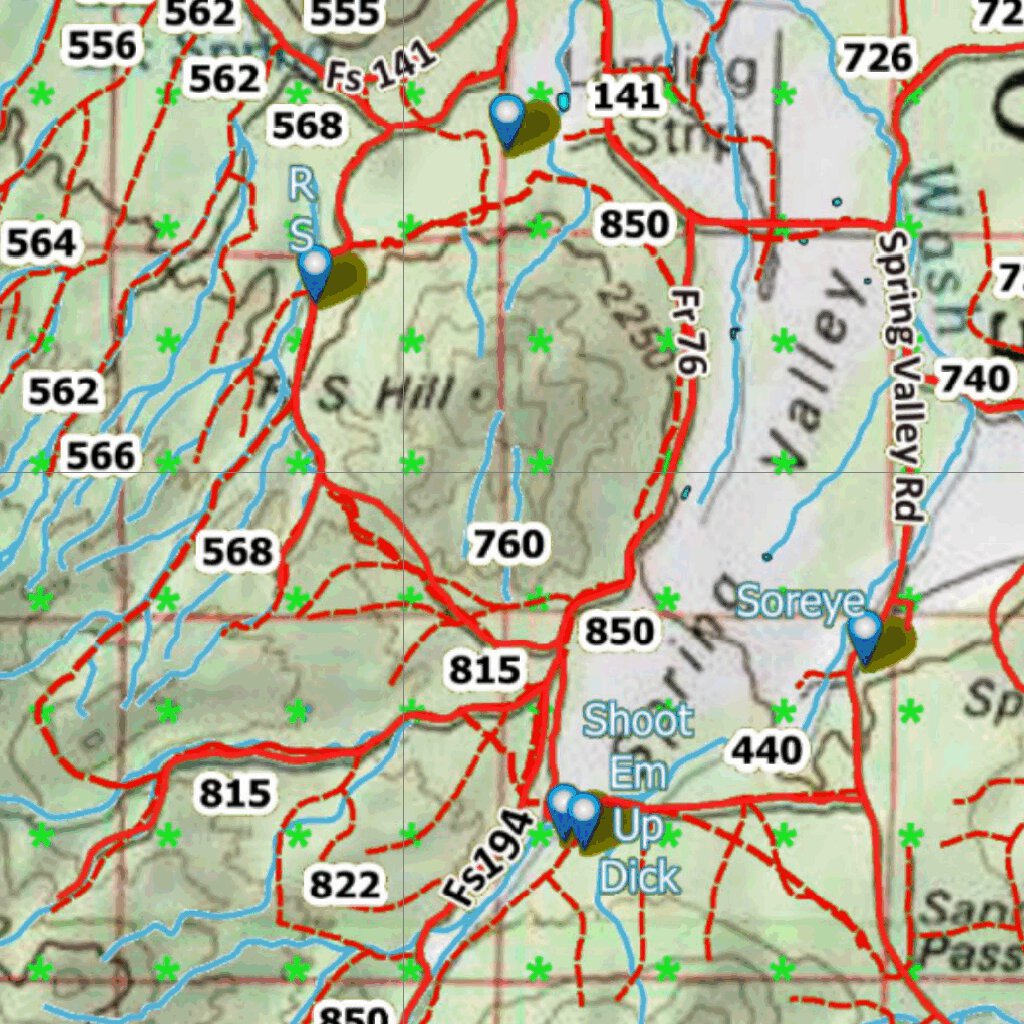 AZ Unit 7W Antelope Concentrations Map by Arizona HuntData LLC | Avenza ...