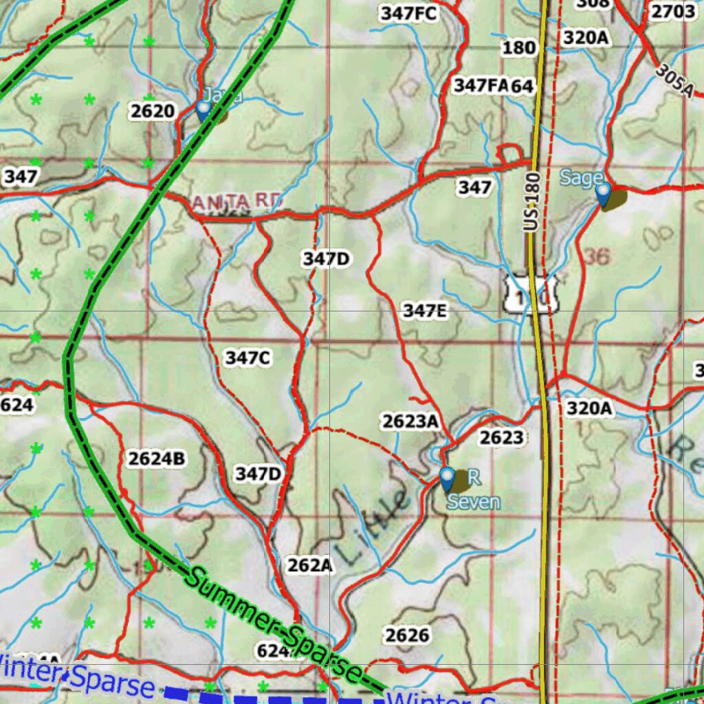 AZ Unit 9 Antelope Concentrations Map by Arizona HuntData LLC | Avenza Maps